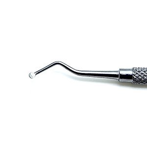 3 Pcs Dental Restorative Excavator 127/128, 2mm Spoon New Double Ended Instrument