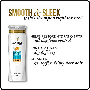 Pantene Smooth and Sleek Shampoo 20.1 Fl Oz