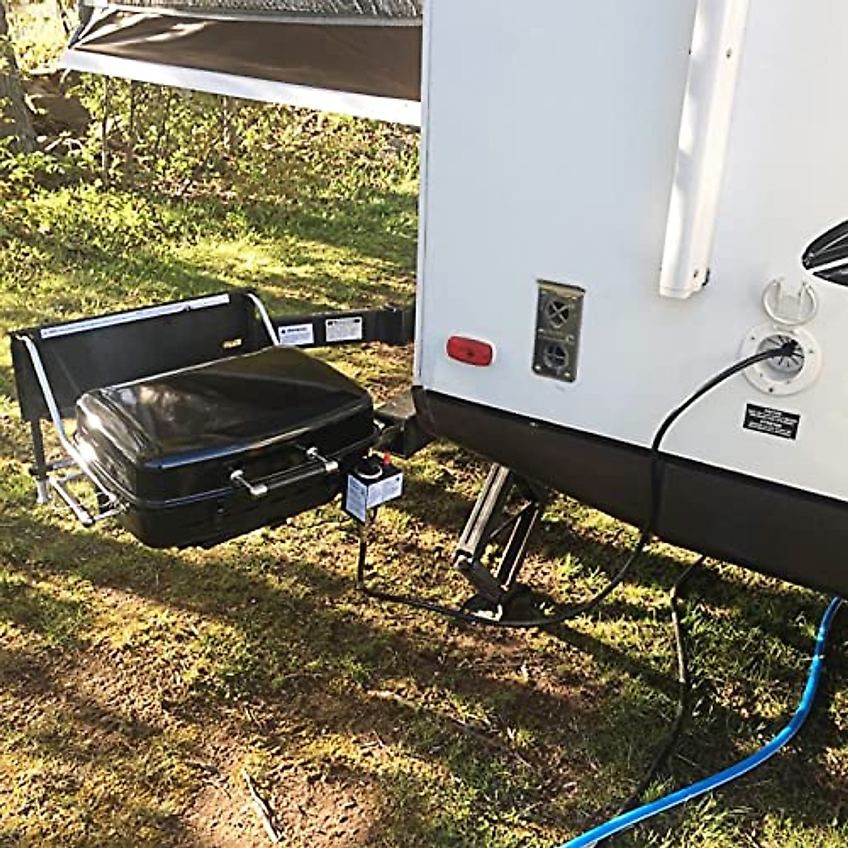 GASPRO 20ft RV Propane Quick Connect Hose - Low Pressure Extension Hose with 1/4" Disconnect Fittings - Ideal for Gas Grills, Griddles, Stoves, Fire Pits