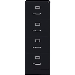Lorell Fortress File Cabinet, Black