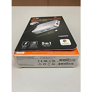 j5create USB C Hub - 4K 60Hz HDMI, 100W PD, 2 x USB-A, Ethernet | for Steam Deck, MacBook, ChromeBook, XPS, Surface Pro (JCD391)