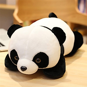 WjcnPac-Man 19.7''Panda Stuffed Plush Toy,Cute Panda Plush Pillow,Plush Pillow Toy Gifts for Kids Bedding Sleeping Boys Girls Birthday Easter Christmas Bedtime Gift