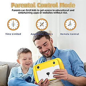 7 inch Android 11 Tablets, 2GB RAM+32GB ROM,Long Battery Life,1.5GHz Quad Core Processor,2 MP Dual Camera,Google Certified, WiFi Bluetooth 4.2 (Yellow)