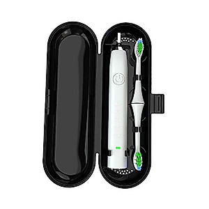 USUNQE Pack of 2 Electric Toothbrush Travel Case, Toothbrush Carrying Container Holder for Oral-B Pro and Other Electric Toothbrush(White & Black)