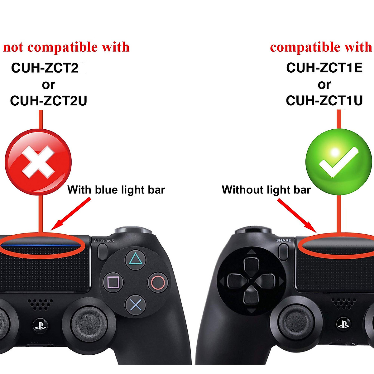 OSTENT 3.7V 1000mAh LIP1522 Rechargeable Li-ion Battery Pack for Sony PS4 Bluetooth Wireless Dual Shock Controller CUH-ZCT1 Series (CUH-ZCT1E/CUH-ZCT1U) First Generation Old Version Big Connector