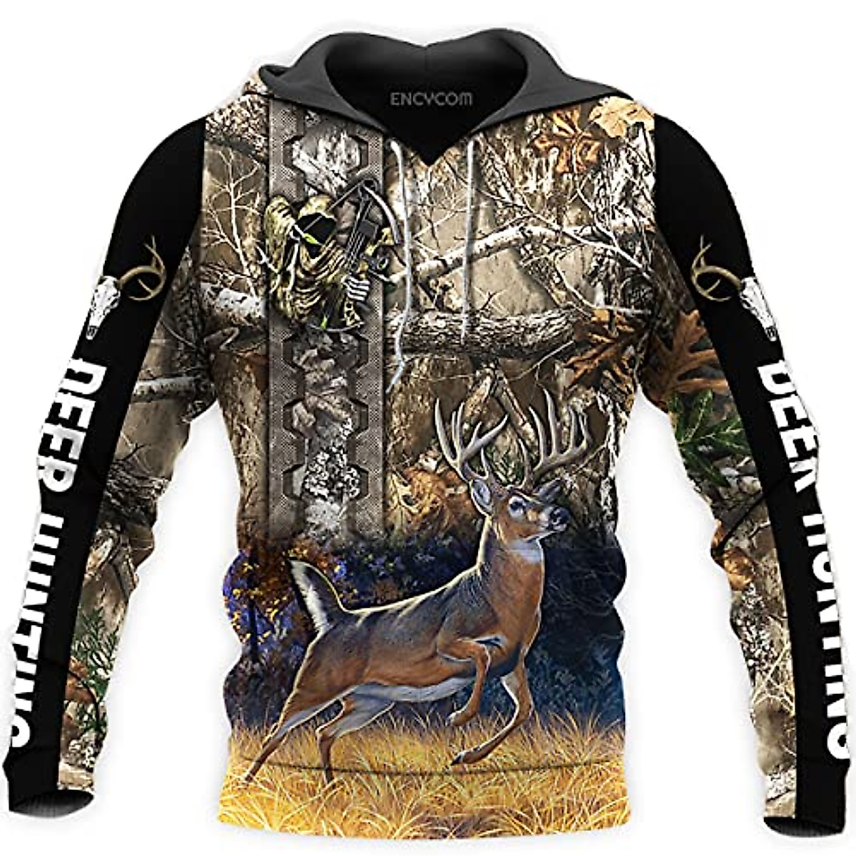 Personalized Love Deer Hunting Bow Hunter Hoodie Mens Hunting To Your Beloved One Sweatshirts
