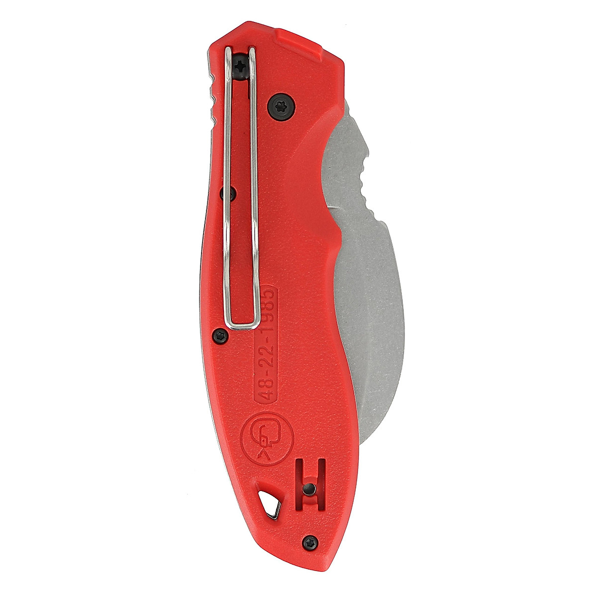 Milwaukee 48-22-1985 Fastback Hawk Bill Folding Knife w/Belt Clip and Lanyard Hole