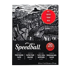 Speedball Printmaking Paper Pad, 8.5" x 11", White