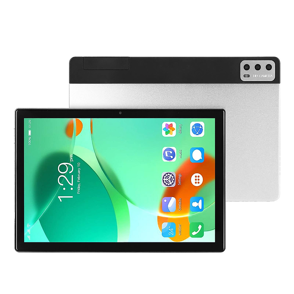 GOWENIC 10.1inch FHD Screen Tablet, 6GB RAM 128GB ROM, 5G WiFi, Fast Charging, 2-in-1Keyboard Case & Support Stand with12.0 (US Plug)