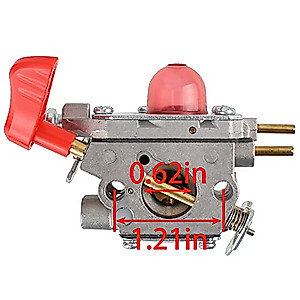 partszen C1U-W43A 545081857 Carburetor with 545146501 Air Filter for Zama C1U-W43 Poulan VS-2 BVM200FE GBV345 Craftsman 358794765 358794774 358794773 358794700 358794770 358794780 Blower