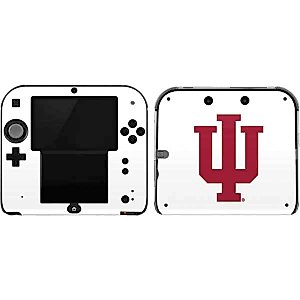 Skinit Decal Gaming Skin Compatible with 2DS - Officially Licensed Indiana University IU Logo White Design