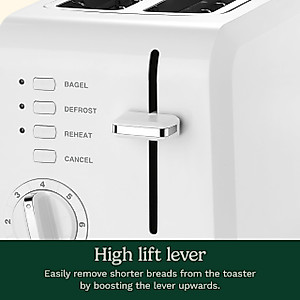 Cuisinart CPT-122 Compact Plastic 2-Slice Toaster, White