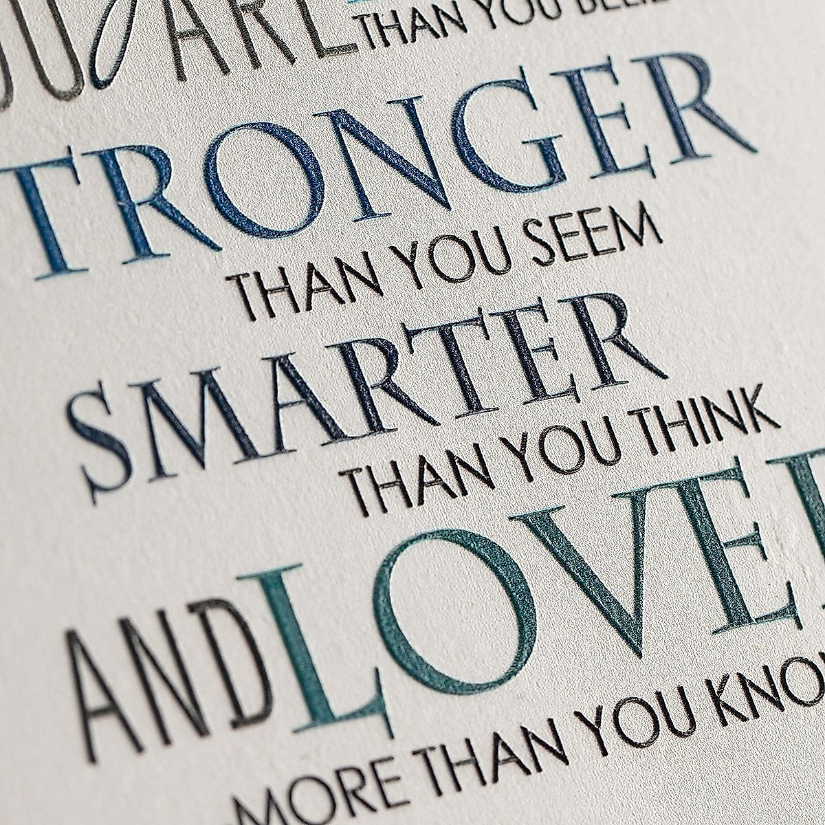 Lukiejac Inspirational Quotes Desk Decor Gifts For Women Best Friend Encouragement Cheer Up Gifts Office Inspiration Positive Plaque With Wooden Stand For Cowoker Motivational Sign For Birthday (Blue)