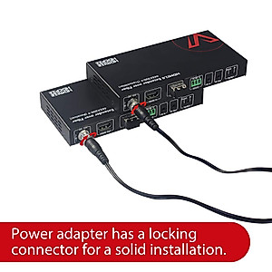 Av Access HDMI Extender Over Fiber Optic, HDMI 2.0 4K60Hz YUV4:4:4 18Gbps Over Fiber Optical Cable up to 1000ft, HDCP2.2, HDR10, 5.1/7.1CH, Dolby Atmos, Two-Way IR+RS232