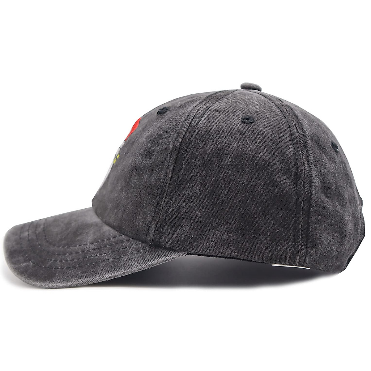 KKMKSHHG Merry Christmas Hat for Men Women, Funny Gifts, Embroidered Adjustable Denim Distressed Washed Santa Baseball Cap