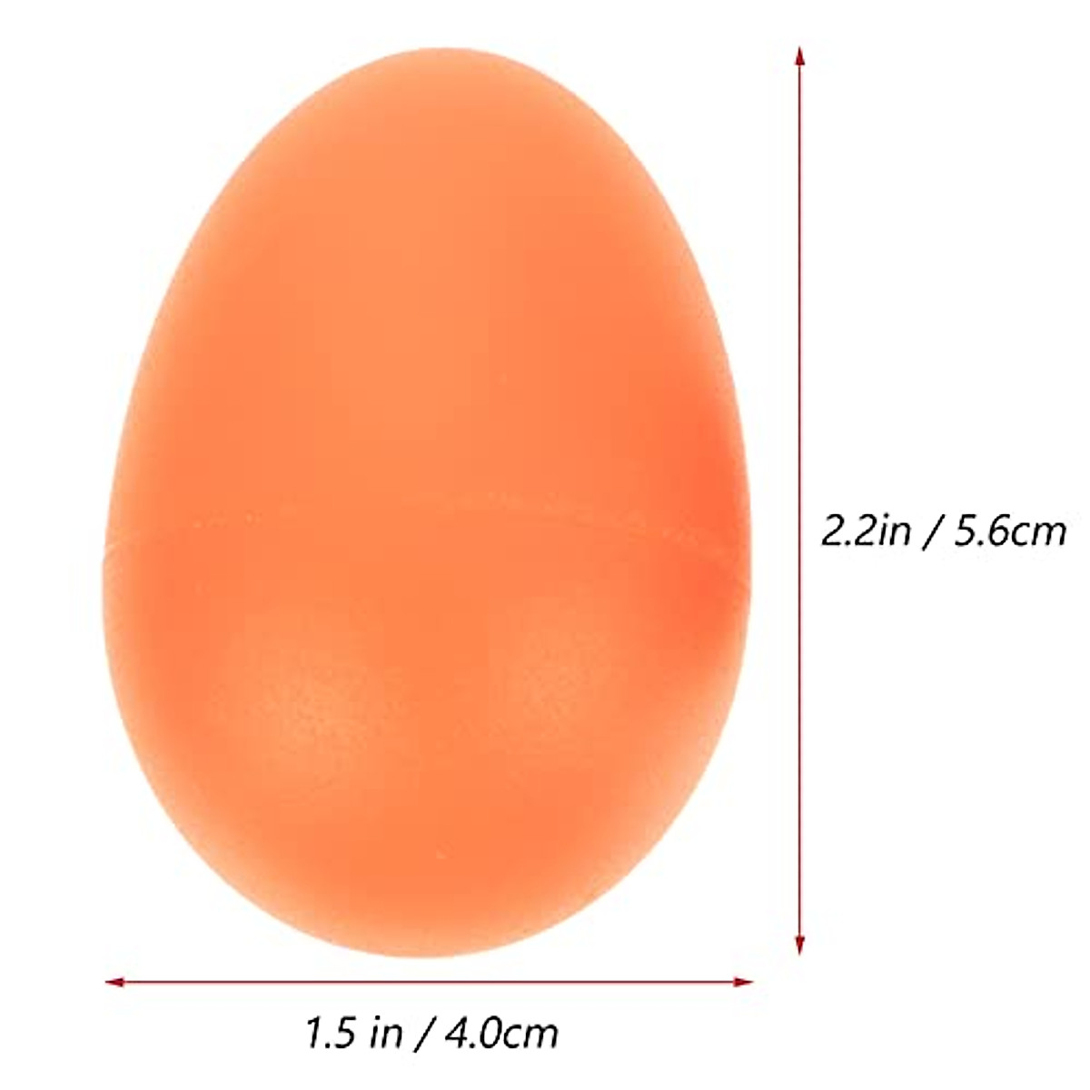 Operitacx 10pcs Egg Shakers Percussion Musical Maracas Egg Balls Colored Eggs Toy Montessori Sound Making Shakers Christmas Stocking Stuffers for Kids Music Learning DIY Painting