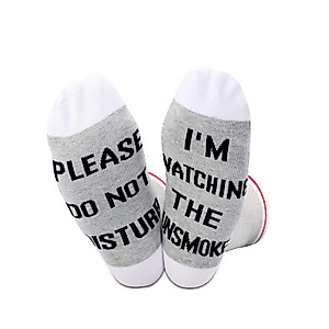 TSOTMO 2 Pairs TV Show Socks The TV Series Gifts Please Do Not Disturb I’M Watching TV Show Socks