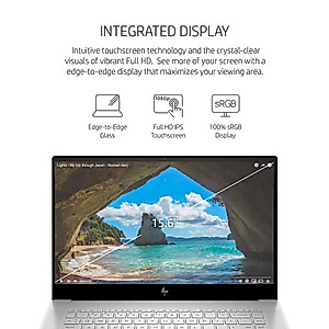 HP Envy 15 Laptop, NVIDIA GeForce RTX 3050, 11th Gen Intel Core i7-11800H, 16 GB RAM, 512 GB SSD, 1080p Touchscreen, Windows 11, Advanced Cooling System, Webcam w/Camera Shutter (15-ep1010nr, 2021)