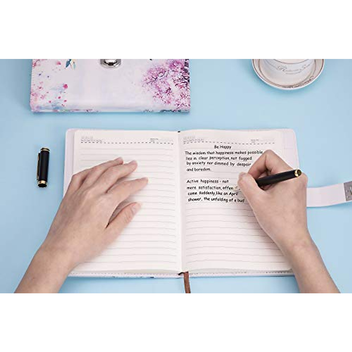 ZXHQ Diary with Lock for Women & Men, Secret Diary for Girls, Journal with Combination Lock Faux Leather Writing Travel Diary Password A5 Pink