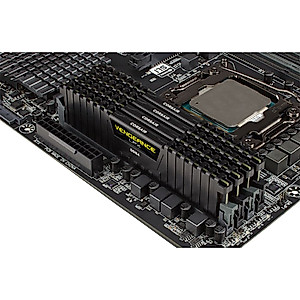 CORSAIR Vengeance LPX 64GB (4x16GB) DDR4 3600 (PC4-28800) C18 1.35V Desktop Memory - Black