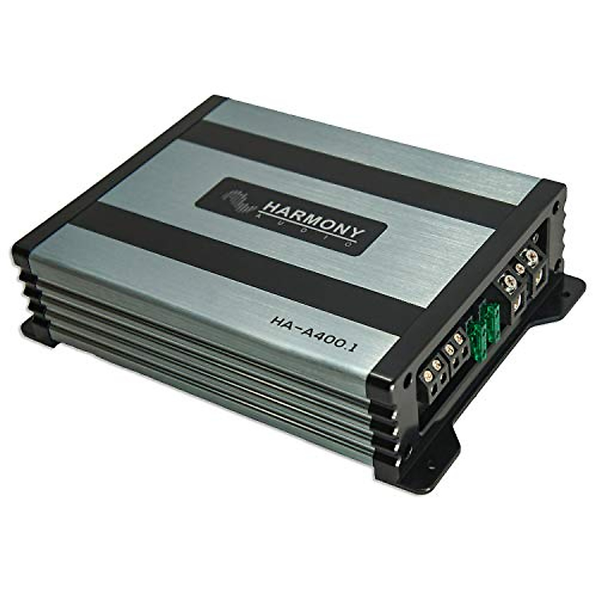 Kicker Bundle Compatible with Universal Vehicle 43C124-N Single 12" 150W Loaded Sub Box Enclosure with HA-A400.1 Mono Amplifier