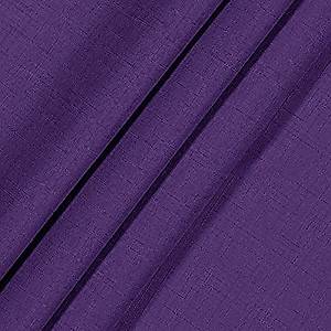 ECLIPSE Kendall Modern Blackout Thermal Rod Pocket Window Curtain for Bedroom or Living Room (1 Panel), 42 X 63, Purple