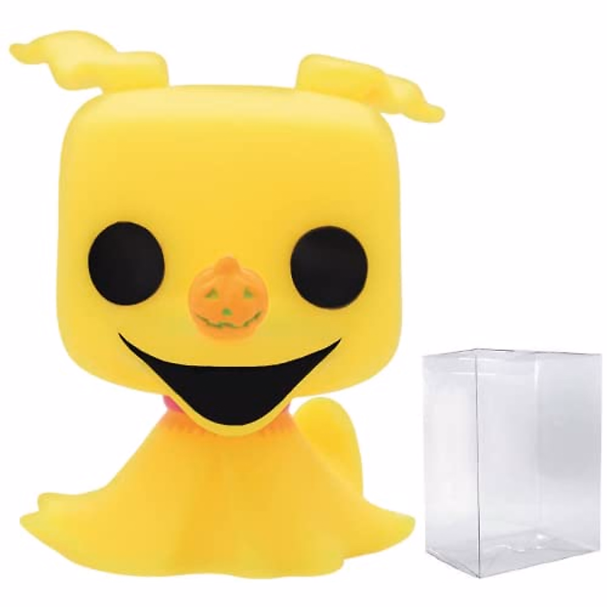 POP Disney: The Nightmare Before Christmas - Zero (Blacklight) Funko Vinyl Figure (Bundled with Compatible Box Protector Case) Multicolored 3.75 inches