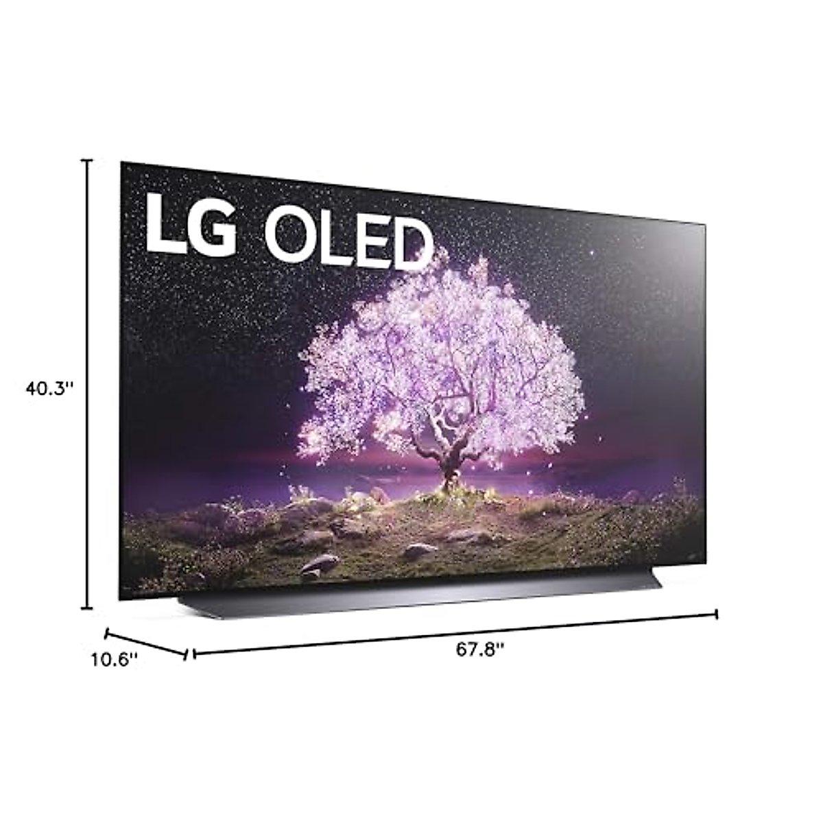 LG OLED77C1PUB 77" 4K Ultra High Definition OLED Smart C1 Series TV with an Additional 4 Year Coverage by Epic Protect (2021)(Used)