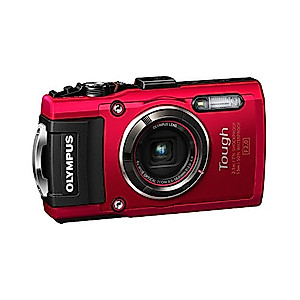 Olympus TG-4 16 MP Waterproof Digital Camera with 3-Inch LCD (Red)