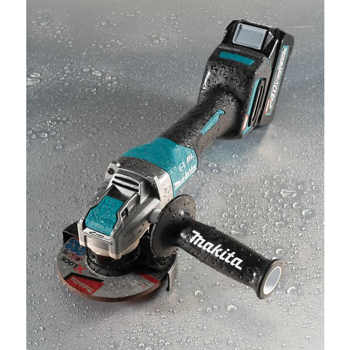 Makita GA047GZ 4.9-inch (125 mm) Rechargeable Disc Grinder, 40 V Max, Battery, Charger, and Case Sold Separately