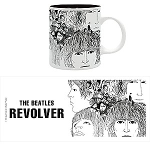 ABYSTYLE The Beatles Revolver Ceramic Coffee Tea Mug 11 Oz. Music Artist Band Drinkware Home & Kitchen Essential Gift