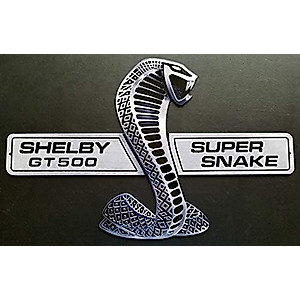 ZIC Motorsports Shelby Cobra Super Snake GT500 Heavy Duty Metal Garage Wall Sign - 21" X 13"