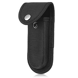Knife Sheath for Belt, Pocket Knife Sheath Multitool Sheath 5''-5.5'' Multitool Pouch with Snap Closure Horizontal Or Vertical Belt Loop Folding Knife Pouch Multitool Case