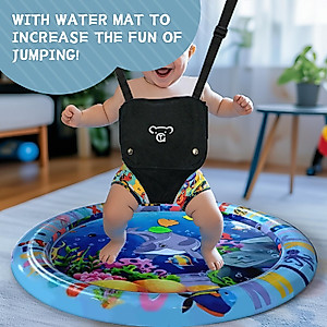 Baby Jumper with Stand,Baby Bouncer,Easy Set-Up,Baby Exerciser for Active Babies,Suitable for Indoor and Outdoor