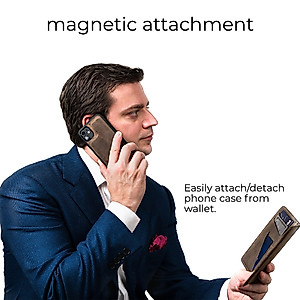 PEGAI Personalized 100% Leather Wallet Case for iPhone XR, with Card Holder, Screen Protector, Handmade, Protective, Magnetic, Wallet Phone Case | McLean Chestnut