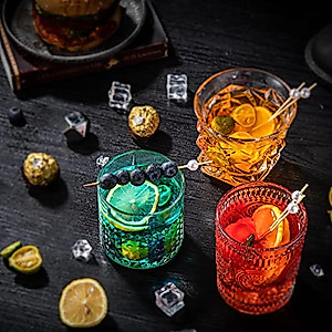 Zutlian 200 Pcs Cocktail Picks Toothpicks for Appetizers Fancy Pearl Bamboo Toothpicks Cocktail Skewers for Drinks Decorative Wedding Party Toothpicks Food Charcuterie Picks Sticks 4.7 Inch (White)