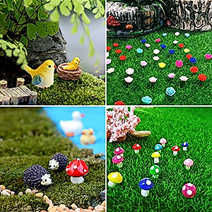 54 Miniature Fairy Garden Decorations, Including Miniature Fairy Garden Houses, Animals, Miniature Statues, Micro Landscape Decoration Kits, DIY Doll House Decoration Kits, Flower Pot Decorations