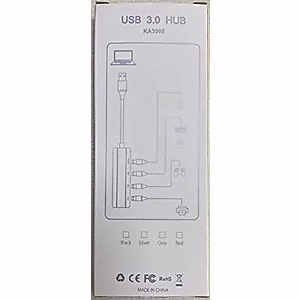 USB 3.0 Hub Splitter, TargetGo 4-Port USB Extender Ultra-Slim Data Hub Suitable for Computer or Laptop, Extend More USB A Devices Like Mouse, Keyboard, Flash Drive, Mobile HDD, Microphone and More.