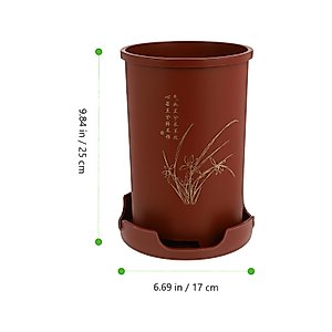 ERINGOGO Package List- 1x Orchid Pot, 1x Saucer, 1x Drainage Insert. Please Feel Free to if You Have Any Before or After Purchasing, Our Customer Service is Ready for You at Anytime.