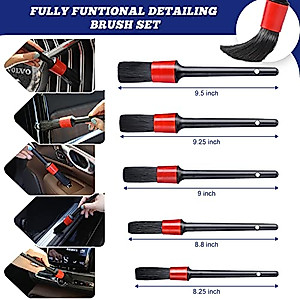 VITEVER Car Detailing Kit, Car Detailing Drill Brush Set with Cleaning Gel, Car Interior Detailing Kit, Car Detailing Brushes Cleaning Kit for Wheel, Interior, Exterior, Dashboard, Leather, Air Vents