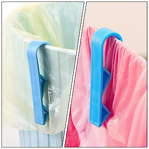 50pcs Plastic Garbage Bin Clip, Washroom Garbage Bag Clips, Plastic Trash Can Clips Waste Basket Bin Clamps Anti-Slip Fixation Clip for Home Office Kitchen,Sturdy Anti-Slip Fixation Clip Holder