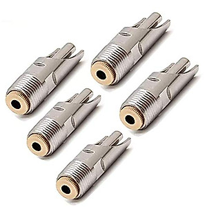 MIZORLIE Stainless Steel Pig Waterer,NPT 1/2" Automatic Pig Nipple Drinker Feeder Waterer(Pack of 5)