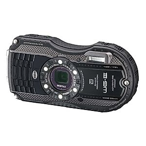 Pentax Optio WG-3 black 16MP Waterproof Digital Camera with 3-Inch LCD Screen (Black)