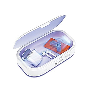 First Health UV Light Sanitizer, Phone Sanitizer UV Box | UV Sterilizer Box for Smartphone | Kills Germs Viruses & Bacteria UV-C Light Disinfector - Fits Phones up to 6.9" - Aromatherapy