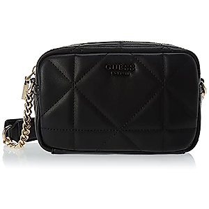 GUESS Womens Ellery Crossbody Camera Bag, Black, One Size US