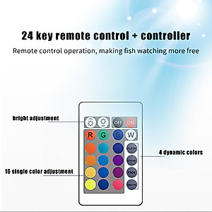 SOAMOEU Set of 4 RGB Color Changing Spotlights, Pond Lights LED Underwater Fountain Lights, IP68 Waterproof Diving Lights, Brightness, Color Changing Speed ​​Adjustable, Base with Suction Cup