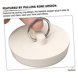 8pcs Tub Plug for Bathtub Water Trough Sink Bathtub Plug Drain Stopper Tub Overflow Drain Bath Tub Stoppers Drain Stopper Bathroom Tub Bathtub Rubber Plug Tub Stopper Bathtub Drain Cabilock