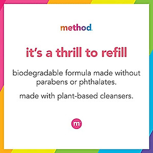 Method Foaming Hand Soap Refill, French Lavender, Recyclable Bottle, Biodegradable Formula, 28 fl oz (Pack of 4)
