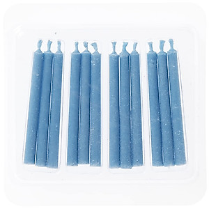 Wilton Blue Color Flame Candles, 12 Count