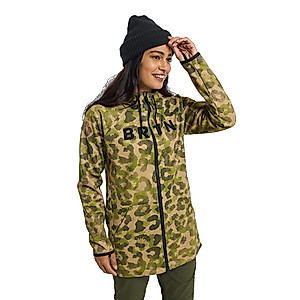 Burton Women's Standard Crown Weatherproof Long Full-Zip Fleece, Felidae, Medium